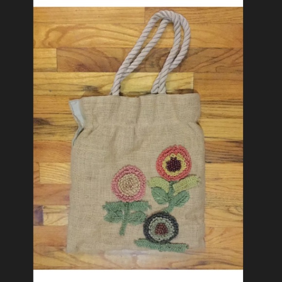 J. Crew | Bags | Vintage J Crew Straw Bag Tote Purse Shopper Rope ...